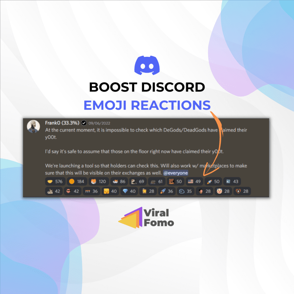 Boost Discord Post Emoji Reactions - ViralFOMO